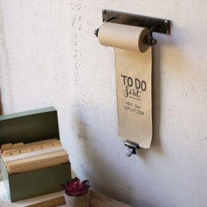 Kitchen | Hanging Note Roll Paper With A Brass Clip | Poshmark